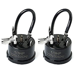 ToToT 2pcs 1/3HP-250W Refrigerator Thermal Overload Protector Compressor Replacement Part for Mini Refrigerator, Wine Center and Beverage Cooler ToToT 2pcs 1/3HP-250W Refrigerator Thermal Overload Protector Compressor Replacement Part for Mini Refrigerato