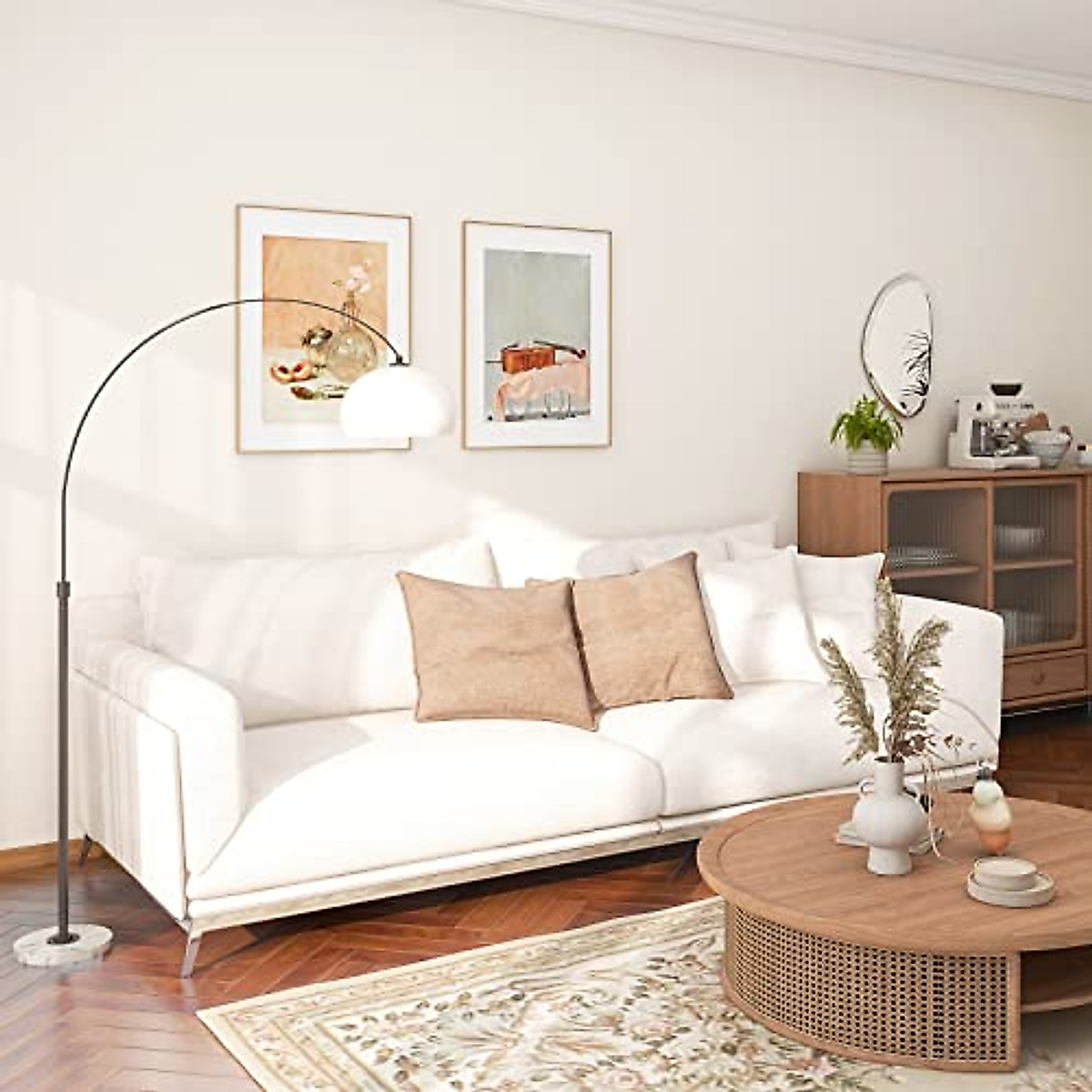 Fortuhome Putty White Peel and Stick Wallpaper 196.8"X24", Self-Adhesive Removable Matte Contact Paper for Cabinet, Thicken Waterproof Vinyl Wall Covering for Countertop Bathroom Kitchen Farmhouse