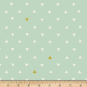 Art Gallery Fabrics Art Gallery Arizona Triangle Tokens Fabric, Dusty Seafoam