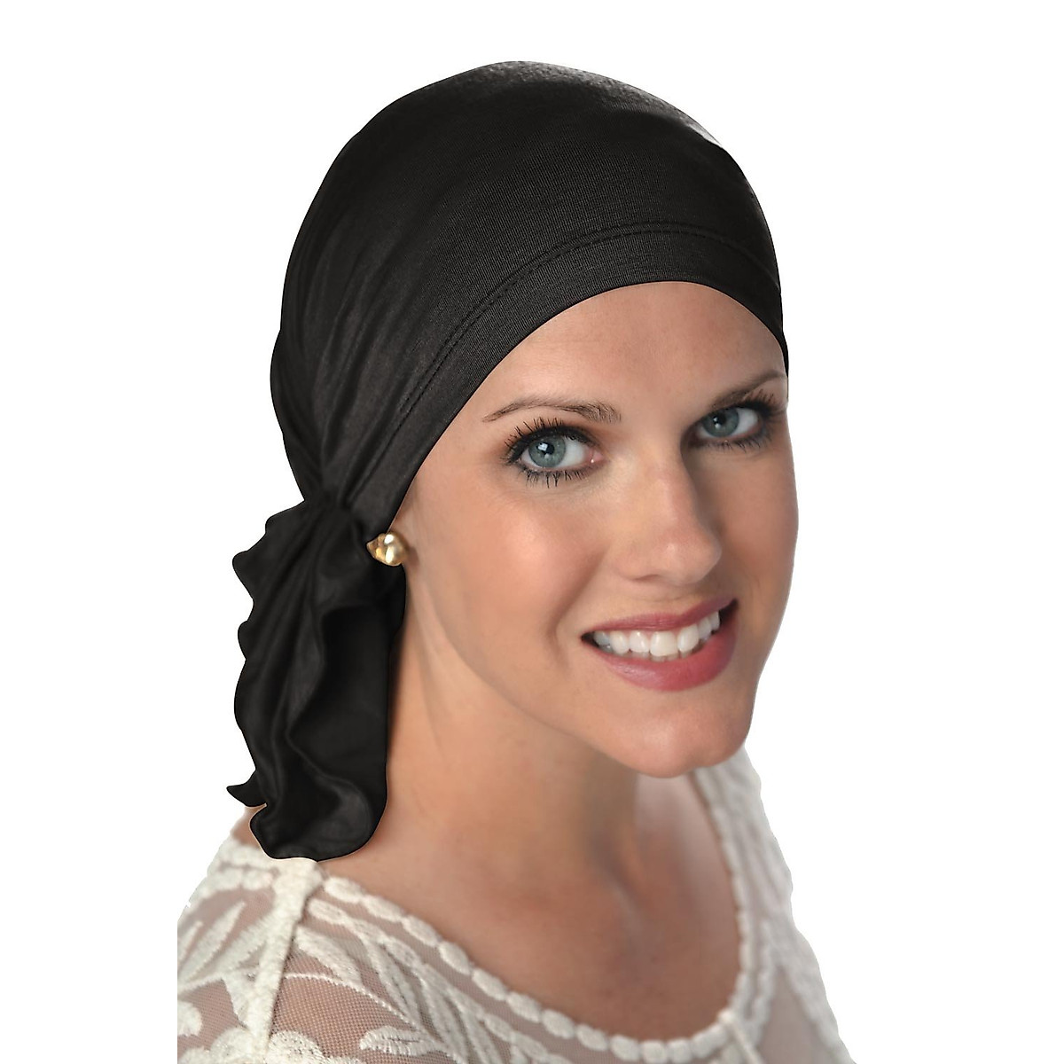 Headcovers Unlimited Slip-On Scarf - Cancer Headwear for Women (Black)