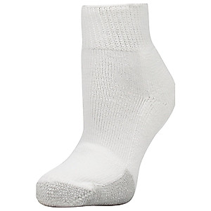 thorlos womens Tmx Max Cushion Ankle Tennis Socks, White (3 Pairs), Medium US