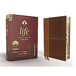 NIV, Life Application Study Bible, Third Edition, Leathersoft, Brown, Red Letter, Thumb Indexed