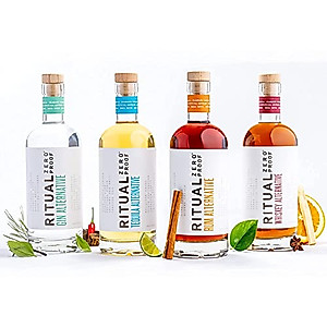 RITUAL ZERO PROOF Tequila, Whiskey, Gin & Rum Alternatives | Award-Winning Non-Alcoholic Spirits | 25.4 Fl Oz (750ml) Each | Low & No Calorie | Keto, Paleo & Low Carb Diet Friendly | Alcohol Free
