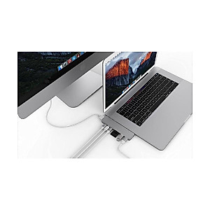 Hyper HyperDrive PRO 8-In-2 USB-C Hub for MacBook Pro & MacBook Air, Space Gray
