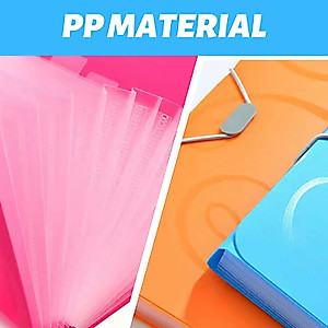 EKIND 7x4.5 Expandable Portable Folder, 13 Pocket Rope Accordion File Organizer, A6 Plastic Wallet for Cards,Coupons,Receipt,Tax Item, Mini Expanding Folders (1Pcs, Rose)