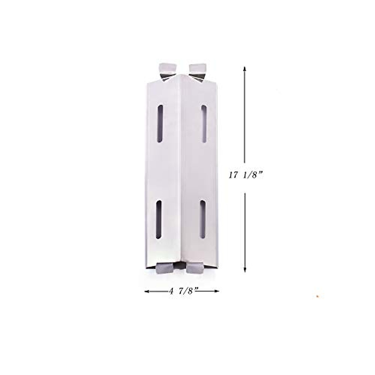 Replace parts 8 Pack Stainless Steel Heat Plates and Stainless Steel Grill Burners Replacement for Bakers and Chefs GR2039201-BC-00, GD430, ST1017-012939, Grill Chef, Members Mark Gas Grill Models