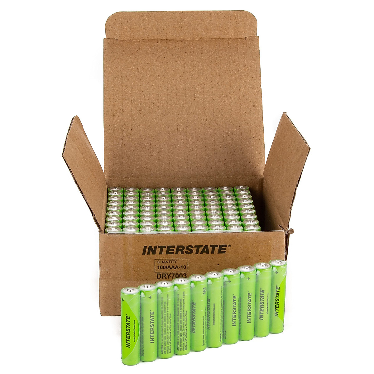 Interstate Batteries AAA Alkaline Battery (100 Pack) All-Purpose 1.5V High Performance Batteries - Workaholic (DRY7003)