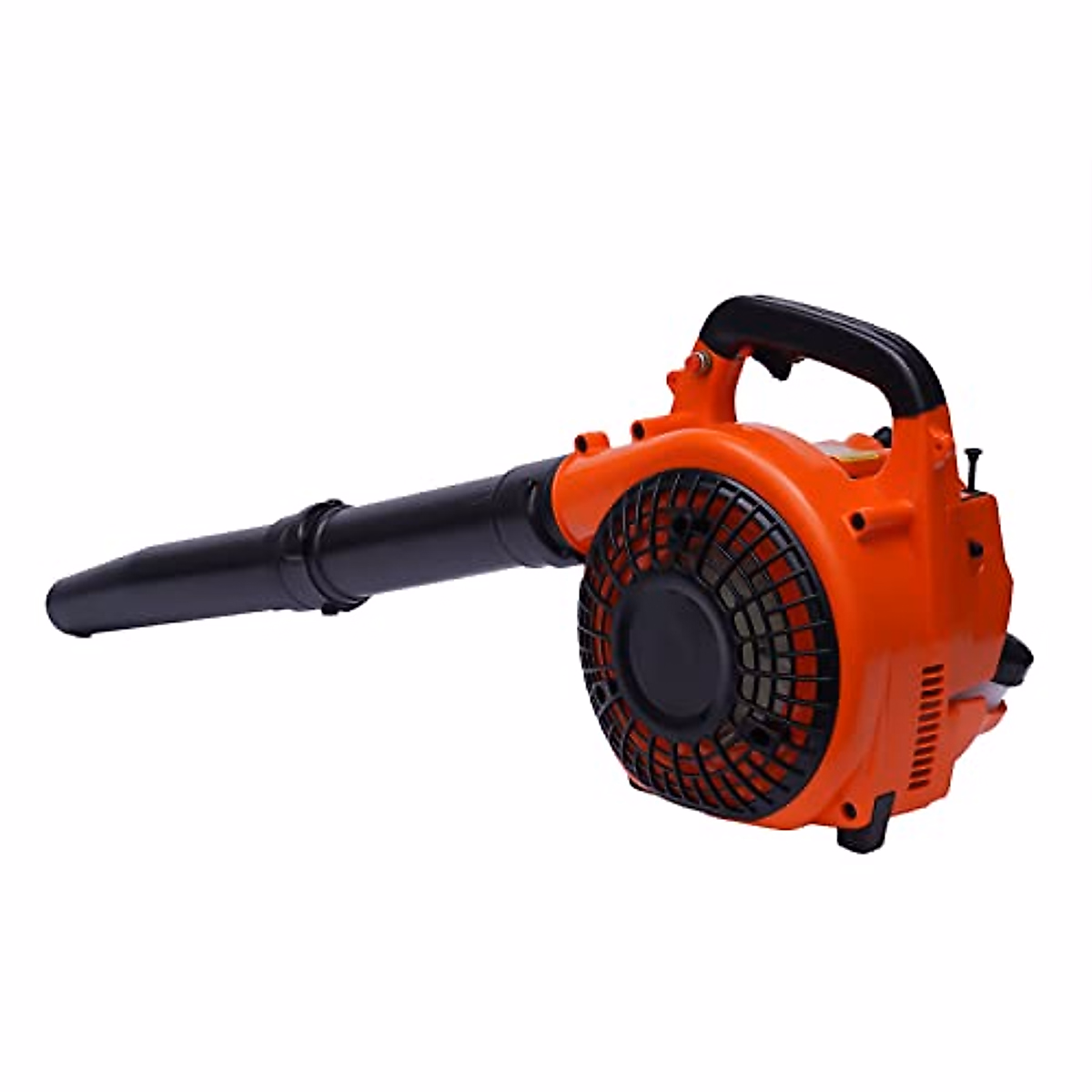 2 Stroke Handheld Gas Powered Leaf Blower,25.4cc 0.75kw/7500rpm Single Cylinder Commercial Garden Gasoline Blower for Lawn Care Blowing Leaves, Snow Debris and Dust, Orange