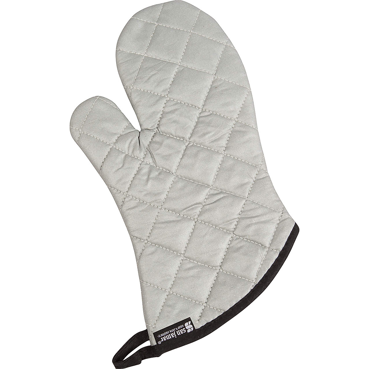 San Jamar 801SG15 Silicone Temperature Protection Oven/Freezer Mitt, 15" Length, Silver