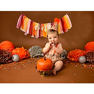 Little Pumpkin 1st Birthday High Chair Banner-Birthday High Chair Ballet Banner, Halloween Birthday Banner, Party Decorations (Little Pumpkin)