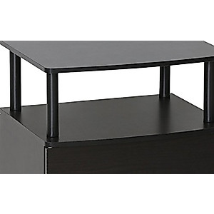 Furinno Jaya End Table, One, Black Wood