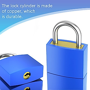 OljezziYa 10 Pcs Suitcase Locks with Keys, Small Padlock with Key, Luggage Padlocks, Mini Keyed Padlock for Travel Bags, School Gym Locker, Toolbox - 23mm (Colorful)