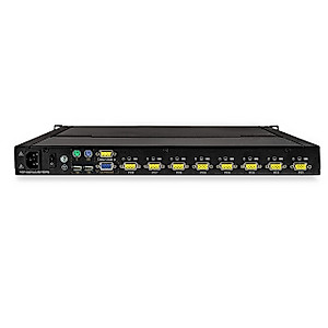StarTech.com 8 Port Rackmount KVM Console w/ 6ft Cables - Integrated KVM Switch w/ 17" LCD Monitor - Fully Featured 1U LCD KVM Drawer- OSD KVM - Durable 50,000 MTBF - USB + VGA Support (RKCONS1708K)