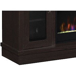 Classic Flame Hutchinson 70" Infrared Electric Fireplace Entertainment Center & 42" Linear Firebox - Oak Espresso, 42MM3115-PE91 & 42II042FGT