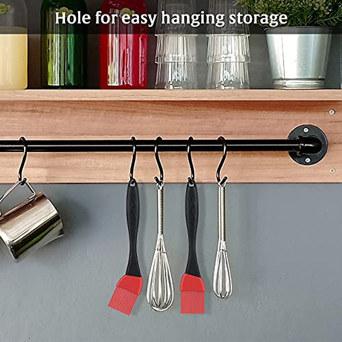 FOCUS FLAME Basting BBQ Baster Brush Grilling 2 pcs 8 IN Silicone Pastry Brush Oil Cooking Brush for cast iron Perfect Barbecue Baking Sauce Butter Dessert Marinade Meat Dishwasher Safe BBQ Brush