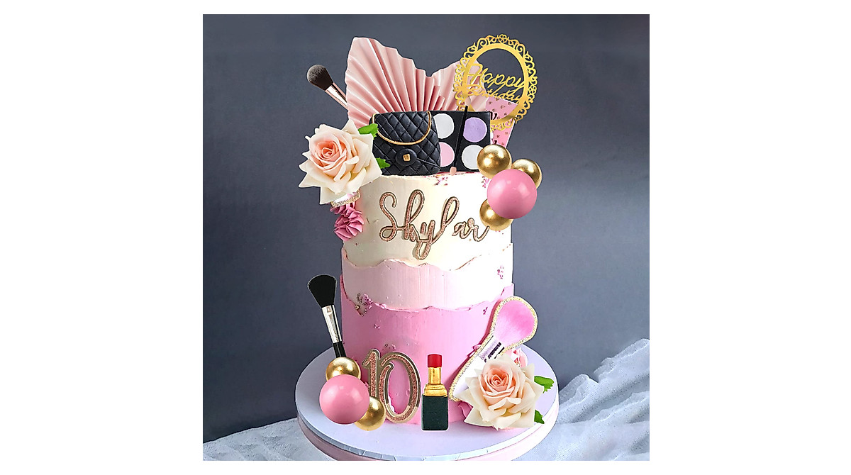 Makeup Cake Toppers for Birthday Parties - SKYCOOOOL