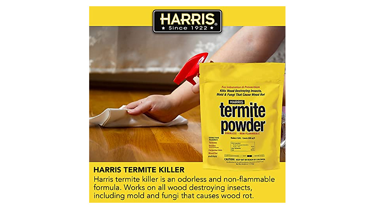 HARRIS Termite & Ant Treatment - Mold Killer, 4lb Powder, 4 Gallons