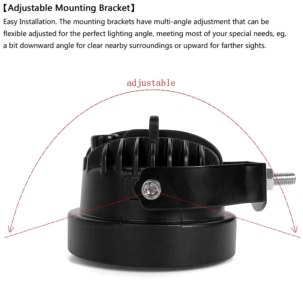 SUFEMOTEC Led Pod Light 4x4 Offroad Driving 2PCS 4 Inch 60W Super Bright Waterproof Work Auxiliary Bumper Lights Fit For 12V 24V Car Truck ATV Boat Motorcycle Round Fog
