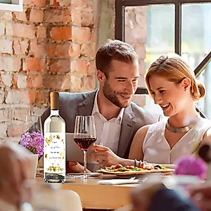 Lfish 5 Pregnancy Announcement Wine Bottle Labels,Baby Surprise Gifts Decorations,Announcing New Baby Reveal,Pregnancy Reveal Wine Label for Family and Friends,Baby Announcements Gifts.