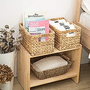 StorageWorks Water Hyacinth Storage Baskets Set