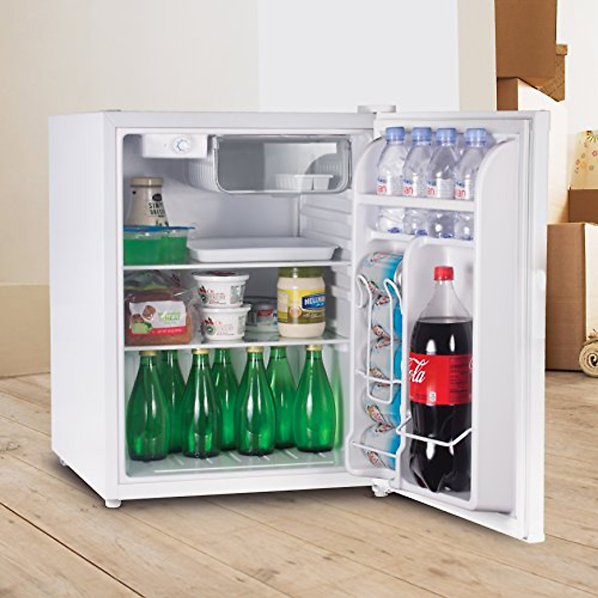 Commercial Cool CCR26W Compact Single Door Refrigerator and Freezer, 2.6 Cu. Ft. Mini Fridge, White