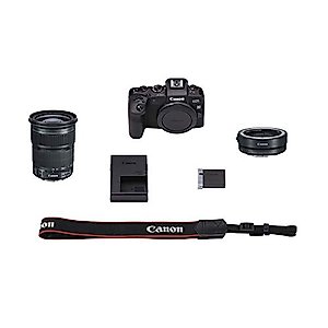 CANON DIGITAL CAMERA EOS RP BODY + CANON MOUNT ADAPTER EF-EOS R + EF 24-105mm f/3.5-5.6 IS STM KIT (Renewed)