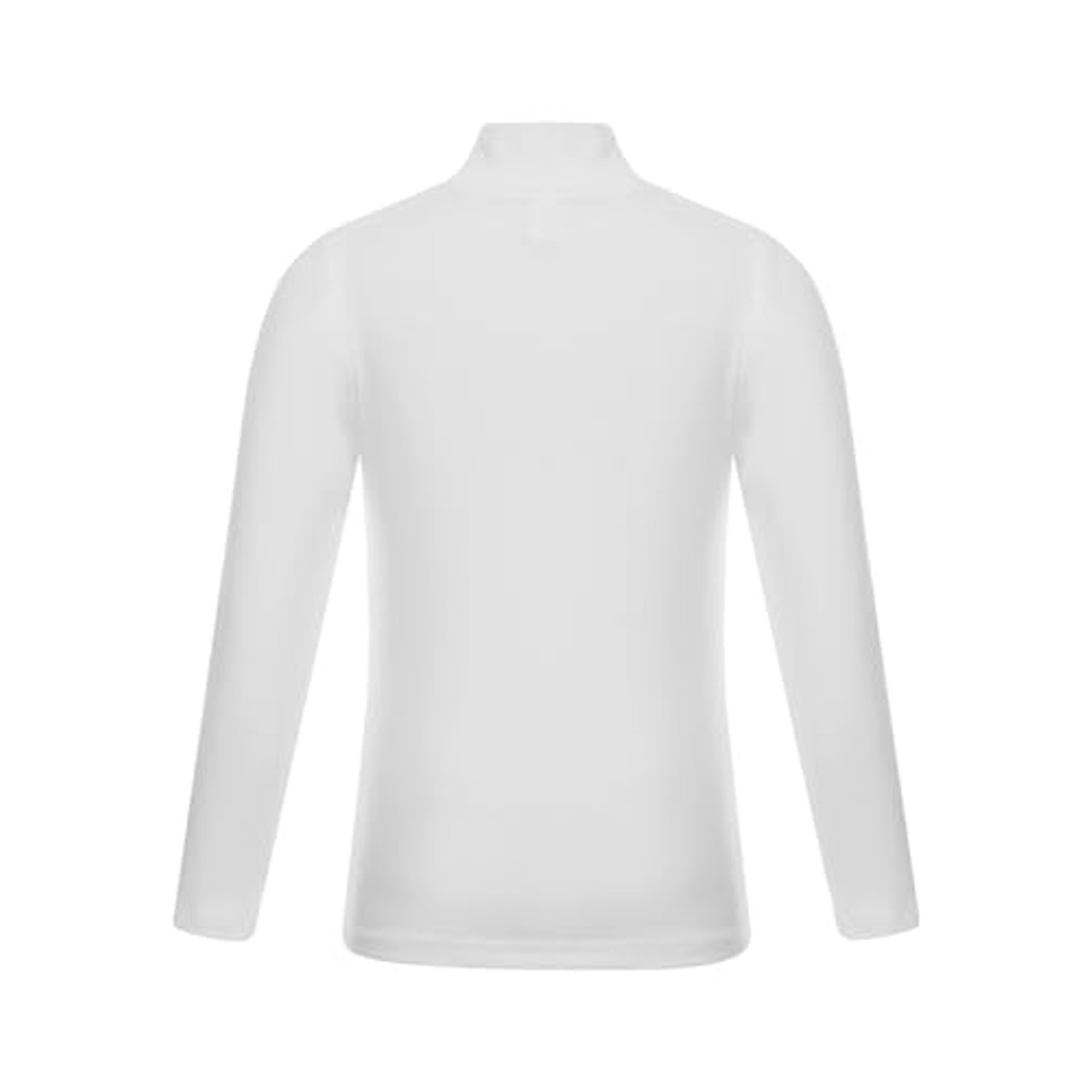 Jizyo Kids Boys Girls Thermal Underwear Tops Basic Long Sleeve Turtleneck Undershirts Baselayer T-Shirts Sweater Tops White 9-10 Years