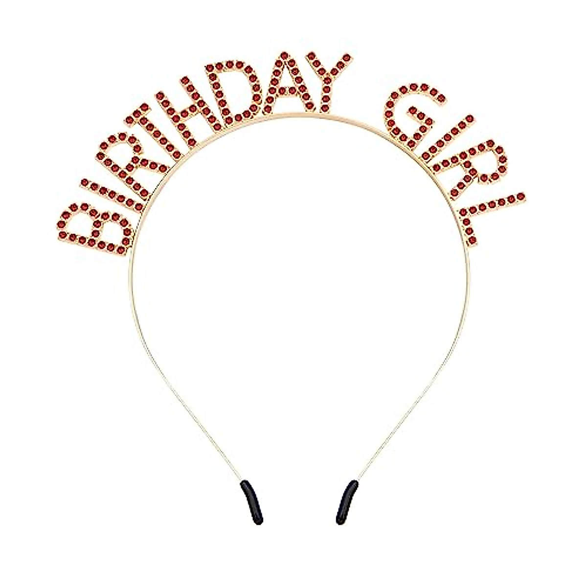 Birthday Headbands for Women Birthday Gold Red Tiaras and Crowns for Women Girls Christmas Birthday Party Decorations Happy Birthday Princess Crown Rhinestone Happy Birthday Accessories Crown