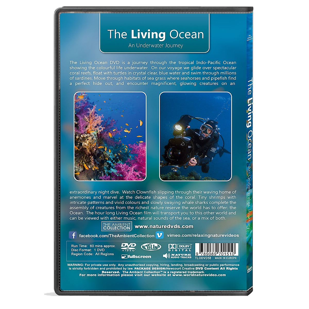 Underwater DVD- The Living Ocean - Relaxing Scenes of the Underwater World
