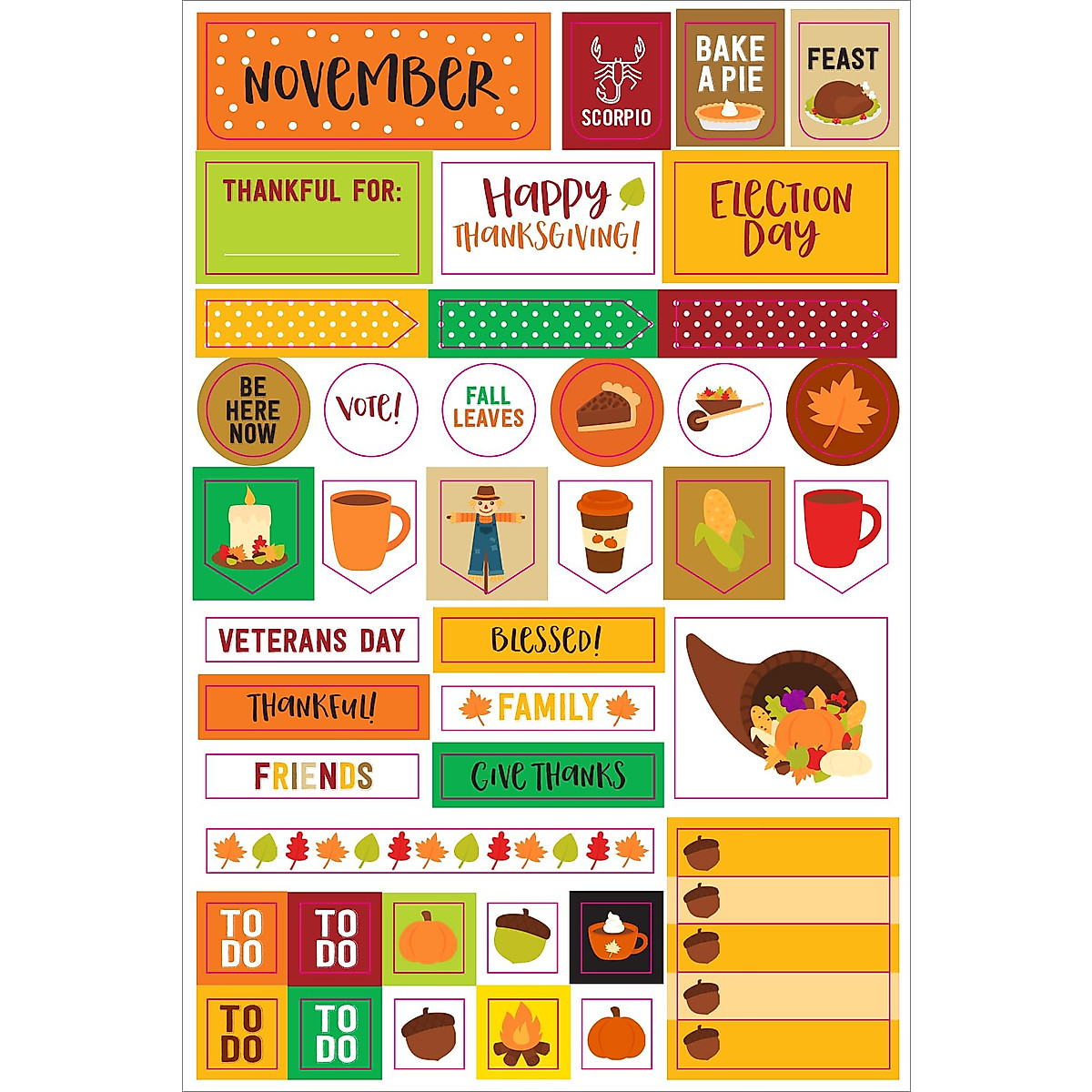 Essentials Month By Month Planner Stickers (set of 475 stickers)