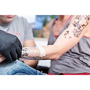YARENKA Tattoo Aftercare Bandage Roll 6" x 1 Yard - Waterproof Transparent Film Dressing Second Skin Tattoo Healing Wrap Protective Clear Adhesive Bandages Tattoo Supplies