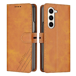 Phone Flip Case Compatible with Samsung Galaxy Z Fold 5 2023 Wallet Case, PU Leather Phone Case Magnetic Flip Folio Leather Case Card Holders [Shockproof TPU Inner Shell] Protective Case phone protect