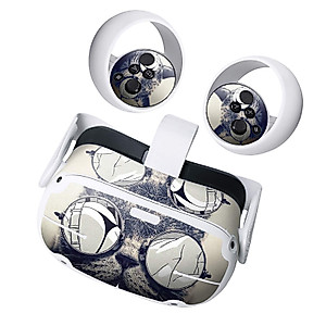 Puseky Stickers Skin Fingerprint-Proof Decal Wrap Cover for Oculus Quest 2 VR Headset Accessories