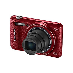 Samsung WB35F 16.2MP Smart WiFi & NFC Digital Camera with 12x Optical Zoom and 2.7" LCD (Red)