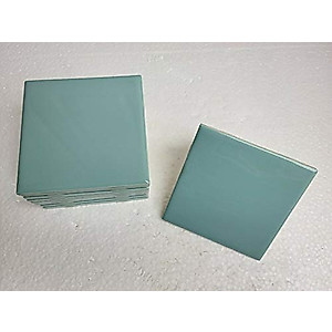 Surf Green 4 inch Blue Aqua Glow Ceramic Tile 4.25 in 4x4 Subway Square Daltile Color 0197 Classic Color 105 Box 10 Piece
