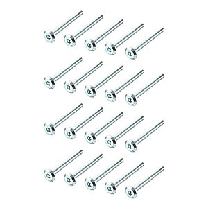 uxcell M6x60mm Furniture Bolts Hex Socket Screws Fastener Zinc Plated 20pcs