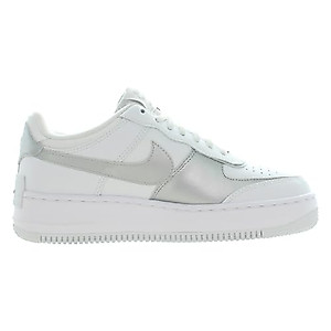 Nike Air Force 1 Shadow Womens White/Metallic Silver Size 8