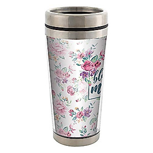 Blessed Mom Stainless Steel 16 oz Travel Mug with Lid