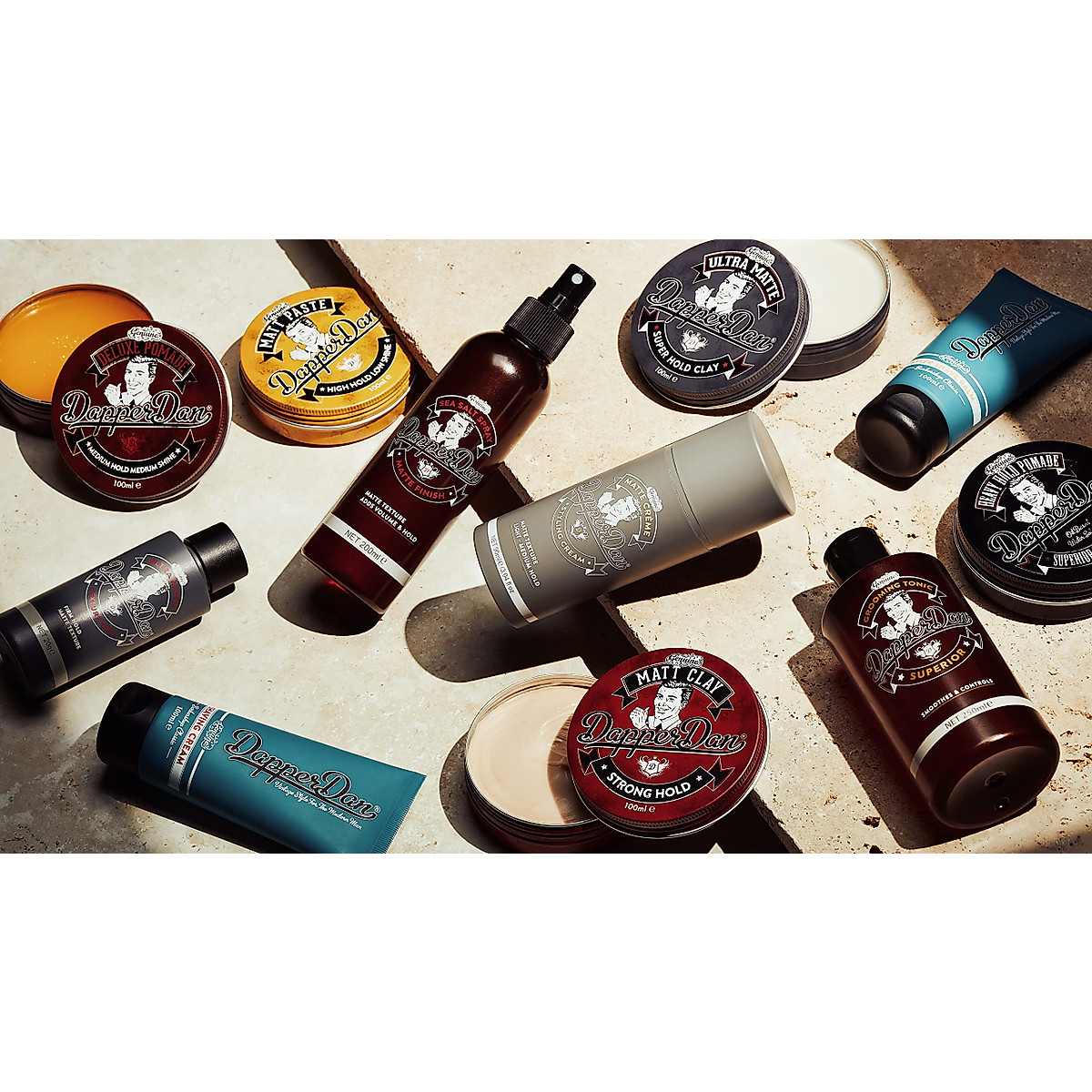 Dapper Dan Heavy Hold Pomade for Men, Strong Hold and High Shine Mens Hair Styling Product, Oil Based, Water Soluble, Liquorice and Vanilla Scent, 2 x 100 ml