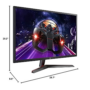 LG 32MP60G-B 31.5" Full HD 1920x1080p 16:9 1ms AMD FreeSync IPS Monitor Bundle with Deco Gear Mechanical Gaming Keyboard and 2X Deco Gear 6FT 4K HDMI 2.0 Cable