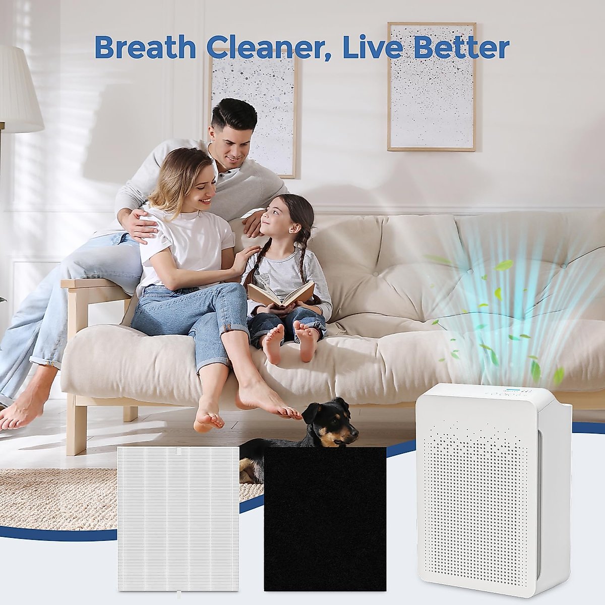 Fil-fresh C545 Replacement Filter S, Compatible with Winix C545 Air Purifier, Includes 2 True HEPA Filter and 8 Activated Carbon Filters, Replaces Part 1712-0096-00