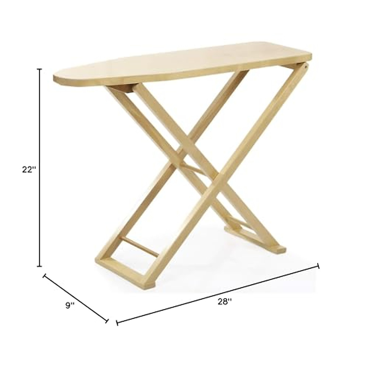 Kaplan Early Learning 22" H Wooden Ironing Board with Wooden Iron for Dramatic Play