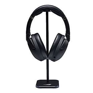 ASUS ROG Metal Gaming Headset Stand | Aluminum Structure, Stable Base, Durable & Scratch-Resistant Build, Rubber Nonslip Feet, Tall Headset Clearance, Easy to Assemble