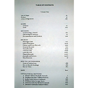 THE GREAT MIGRATION BEGINS: IMMIGRANTS TO NEW ENGLAND, 1620-1633: VOL. I: A - F + VOL. II: G - O + VOL. III: P - W. 3 vols.