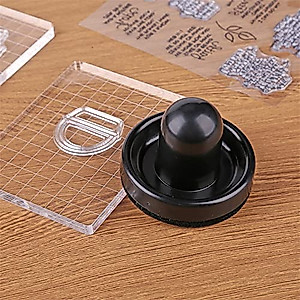 CYFUN DESIGN Rubber Stamp Pressure Tool for DIY Scrapbooking Crafts Stamp Embossing Tool,Precision Stamp Press Stamp Positioning Tools Arts Supplies Stamping Tools