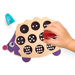 Play Brainy™ Fun, Kid-Friendly and Math Educational- Easy Number Game-Toddler Puzzle- 3D Baby Animal Hedgehog Puzzle- STEM Montessori Learning Toy- Ideal for Baby, Toddler, and Kids.