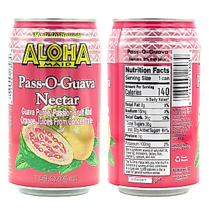 Aloha Maid Drinks, Variety, All Flavors, 1 Can per Flavor, Total 10 Cans