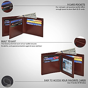 NeoMonte Men's Leather Wallet Sleek and Slim Design comes in Beautiful Gift Box and Handmade with RFID Blocking