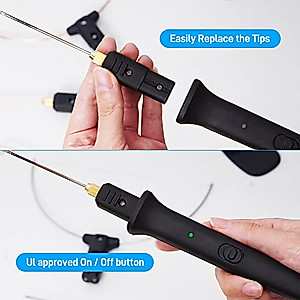 Hot Wire Foam Cutter, 4 in 1 Electric Hot Knife Foam Cutting Tool, 100-240v / 18w Styrofoam Cutter with Marker Pen