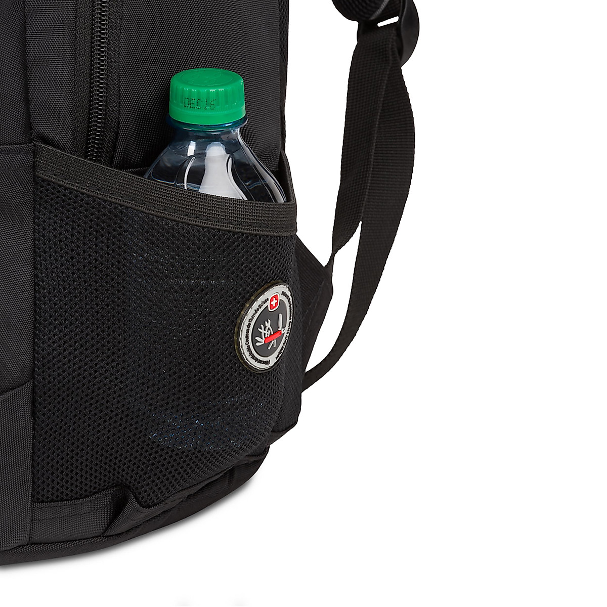 SwissGear 1186 Bungee Backpack, Black/Grey, 17-Inch